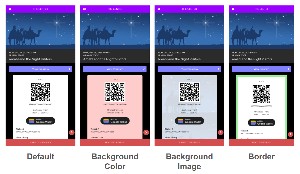 How do I customize the design of a ticket based on the ticket data ...