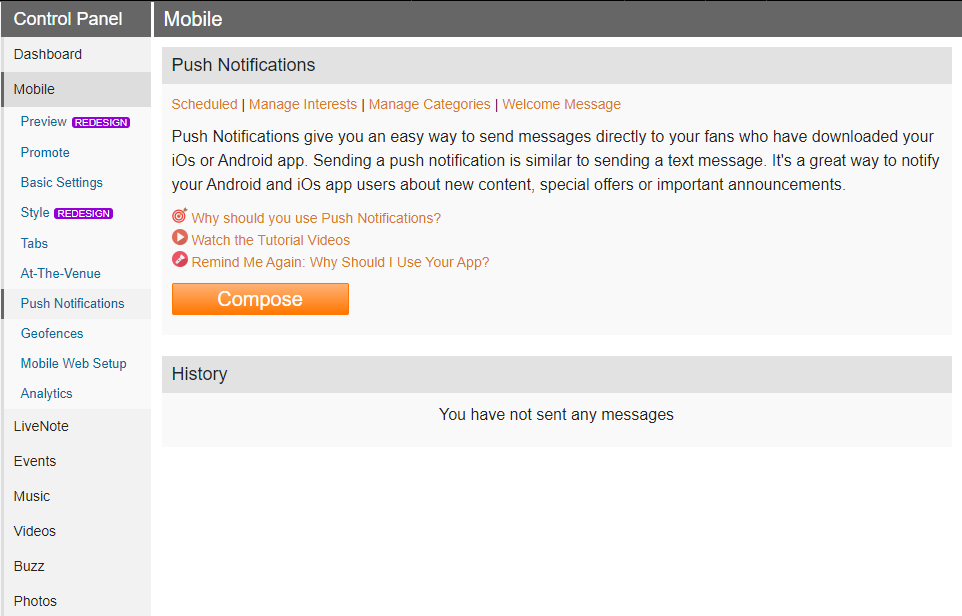 How do I create a Push Notification? – InstantEncore